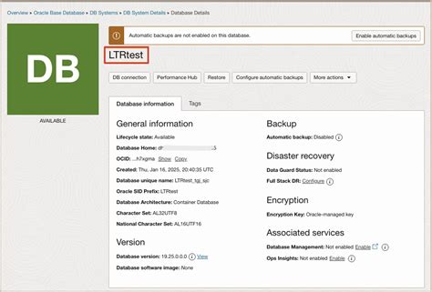 Créer des sauvegardes à long terme avec Oracle Database Autonomous