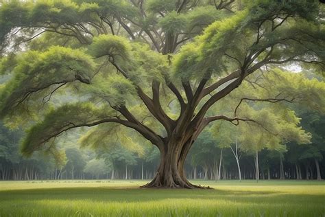 Premium Photo Blur Of Tree In Natural Park Background