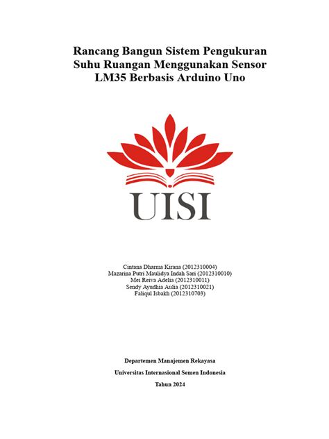 Rancang Bangun Sistem Pengukuran Suhu Ruangan Menggunakan Sensor Lm35 Berbasis Arduino Uno 6 Pdf