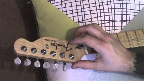 How To String Your Guitar So It Stays In Tune Guitar Set Up Tips YouTube