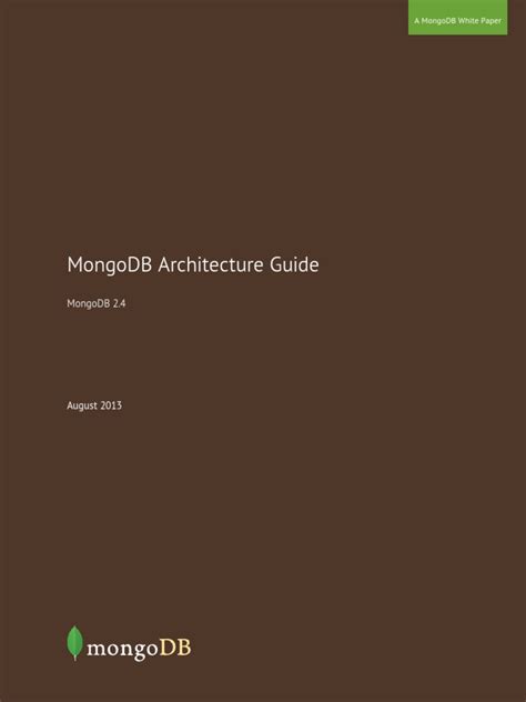 Mongodb Architecture Guide Pdf Mongo Db Database Index