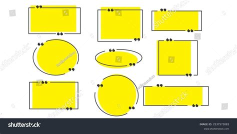 Quotes Frames Quotes Frames Set Quotation Stock Vector Royalty Free 2537573083 Shutterstock