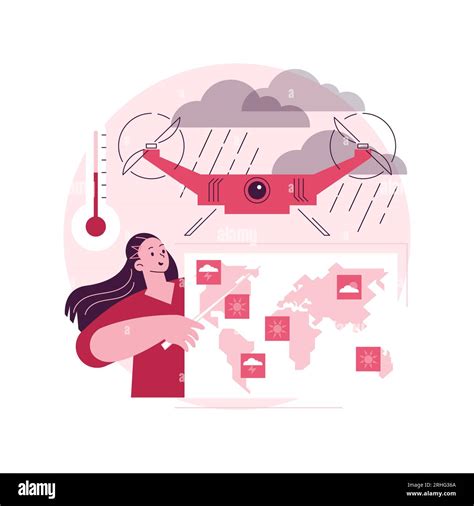 Meteorology Drones Abstract Concept Vector Illustration Meteorological Data Collection
