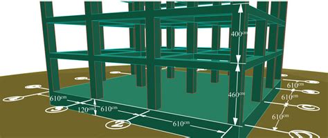 Three Dimensional Plan Of Concrete Twenty Story Structure Download Scientific Diagram