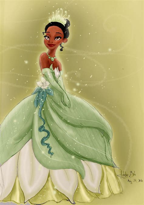 Princess Tiana Fan Art By Ashley Boh Tiana Disney Disney Crossover Princess Tiana Black