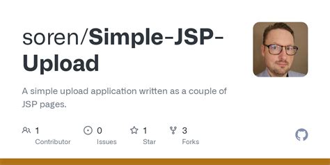 Github Sorensimple Jsp Upload A Simple Upload Application Written As A Couple Of Jsp Pages