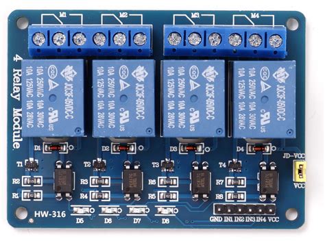 4 Relay Module 10a 250v Opto Isolated Inputs 3 24v 26045