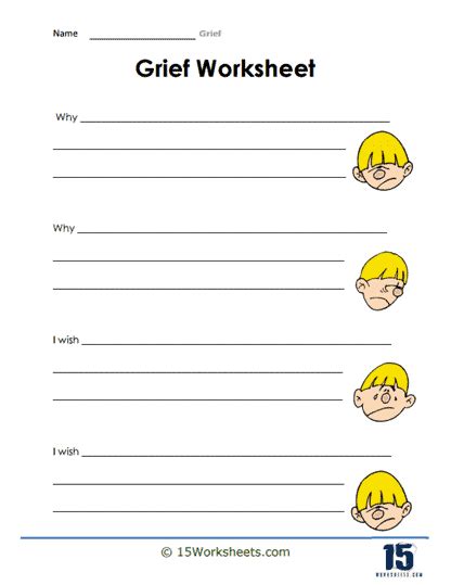 Grief Worksheets 15