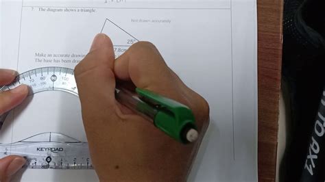 How To Construct A Triangle With Given A Side And Angles YouTube