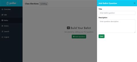 GitHub Michaelikoko Poller Poller Is An Online Voting System Made