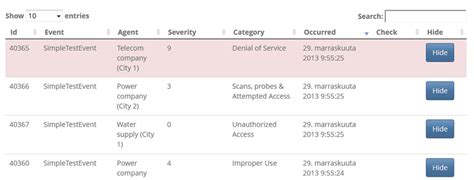 Common Events Log That Displays The Raw Event Data That The UI Receives Download Scientific