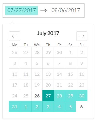 DateRangePicker Not Correctly Rendering EndDate With EnableOutsideDays