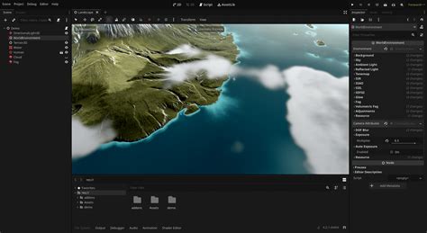i m working on a landscape demo in godot r godot