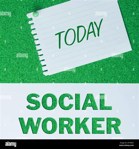 Conceptual Display Social Worker Word For Assistance From State People With Inadequate Or No