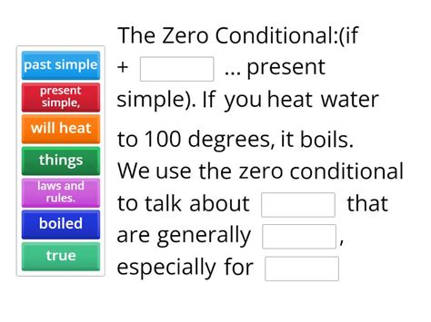 Conditionals Rules Fill In Missing Word