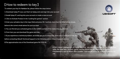 Rainbow Six Siege Ubisoft Activation Key Kawevqai