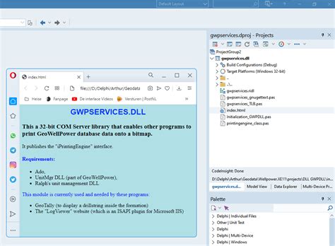 How To Set Welcomepagefile Property In Dproj Delphi Ide And Apis Delphi Praxis En