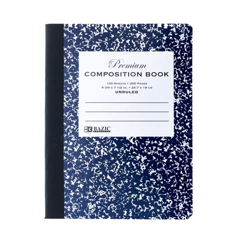 Buy Marbled Unruled Composition Books Online 100 Sheets Black