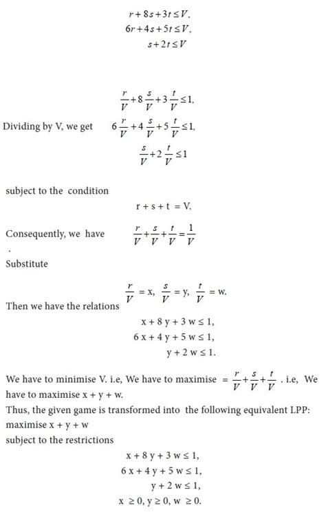 solve a game by simplex method linear programming approach to game