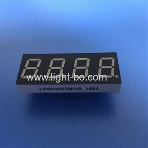 Ultra Blue 0 4 4 Digit Led 7 Segment Display Common Cathode For Instrument Panel Manufacturers