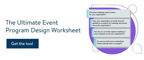 The Ultimate Event Programme Design Worksheet By Cvent Evcom