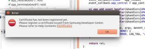 Unable To Run A Hello World App In Tizen Stack Overflow
