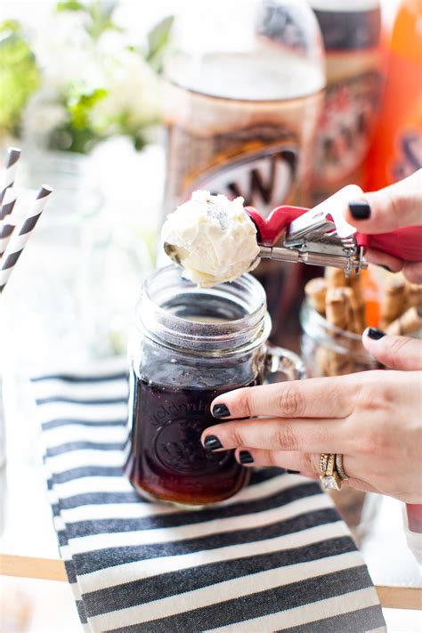 Make Your Own Root Beer Float Bar Glitter Inc
