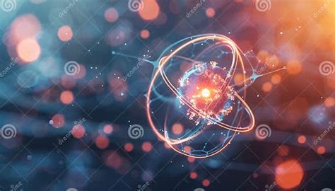 Visualization Of Atomic Structure With Electron Orbiting Nucleus