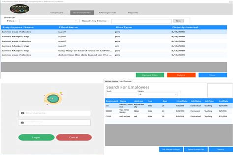 Modern Employee Management Software Using Cnet And Bunifu Framework