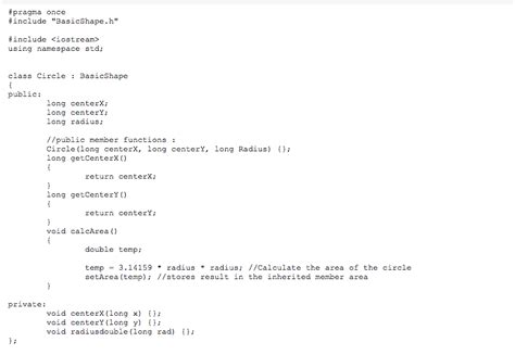 solved 赫pragma once include basicshape h include using