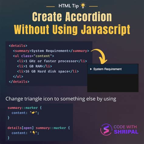 shripal soni on twitter html tip 💡 do you know we can easily create