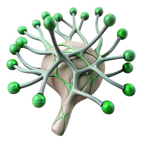 Extraordinary Vintage Growing Neural Pathways Cutout With Green Highlights Exclusive 58030481 Png