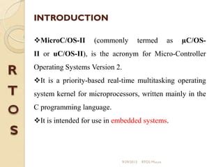 MicroC OS II PPT