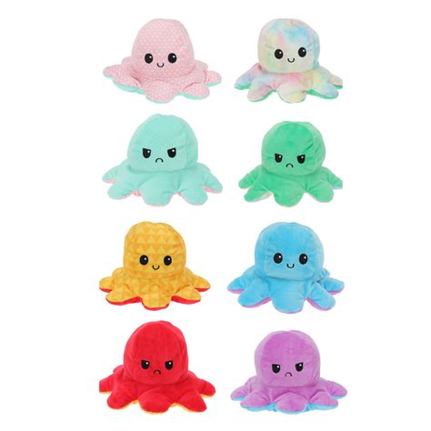 Pluchen Octopus Omkeerbaar Thimble Toys
