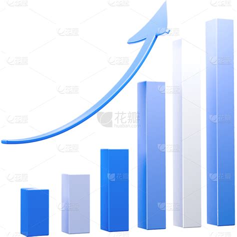 科技风3dc4d立体数据图柱状图图标元素素材