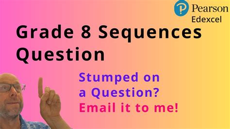 Grade 8 Sequences Question Igcsemaths Youtube
