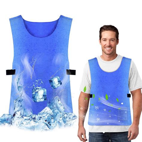 Foundldf Cooling Ice Vest Evaporative Cooling Relief Pva Fabric