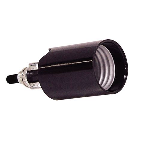 Servalite 250 Watt Plastic Turn Knob Lamp Socket Black In The Light Sockets Department At