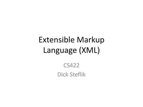 Ppt Extensible Markup Language Xml Powerpoint Presentation Free Download Id 5990121