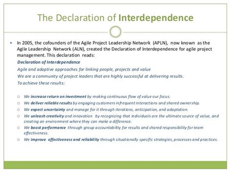 Examining The Declaration Of Interdependence Vskills Tutorial
