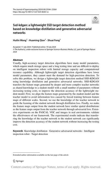 Ssd Kdgan A Lightweight Ssd Target Detection Method Based On Knowledge