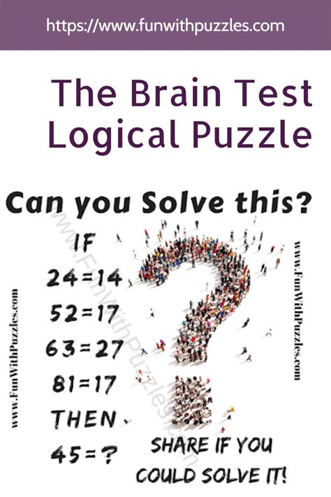 The Brain Test Logical Puzzle With Answer Artofit