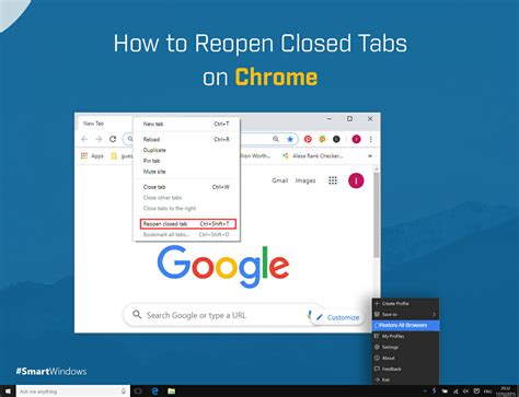 How To Reopen Closed Tabs On Chrome SmartWindows