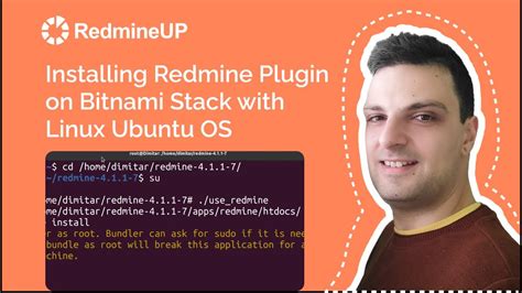 how to install a redmine plugin via bitnami stack in ubuntu linux os