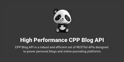 Github Ramisbackcpp Blog Api Cpp Blog Api Is A Robust And Efficient