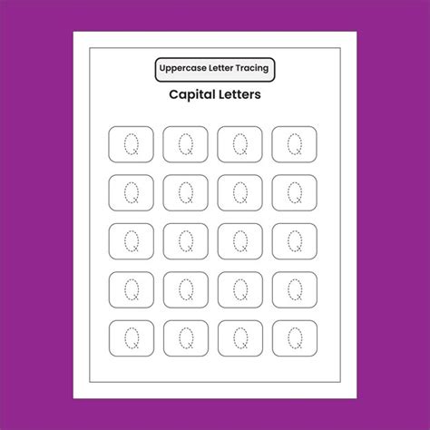 아이들을 위한 편지 추적 워크시트 프리미엄 벡터