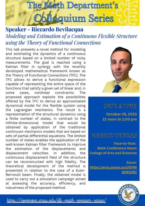 Riccardo Bevilacqua On Linkedin Thanks To Embry Riddle Aeronautical Universitys Math