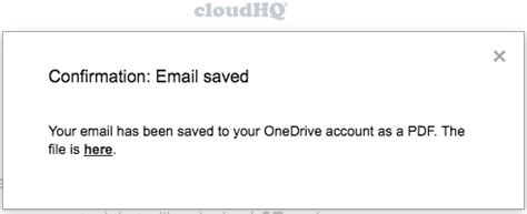 How To Save A Single Email With Attachments To OneDrive CloudHQ Support