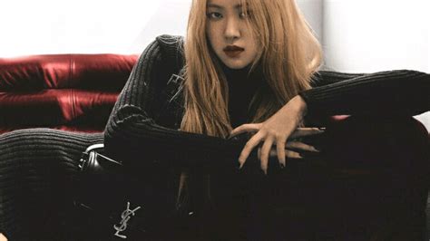 等圣罗兰官宣ELLE韩国七月刊内页朴彩英BLACKPINKROSE有自己的微博号了快去关注 哔哩哔哩