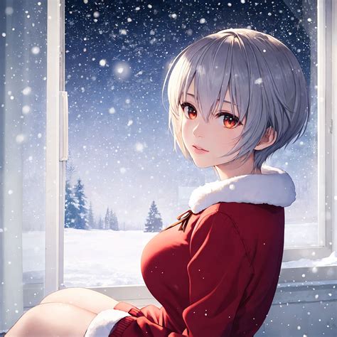 Christmas Ayanami Rei By Rodcowartt On Deviantart